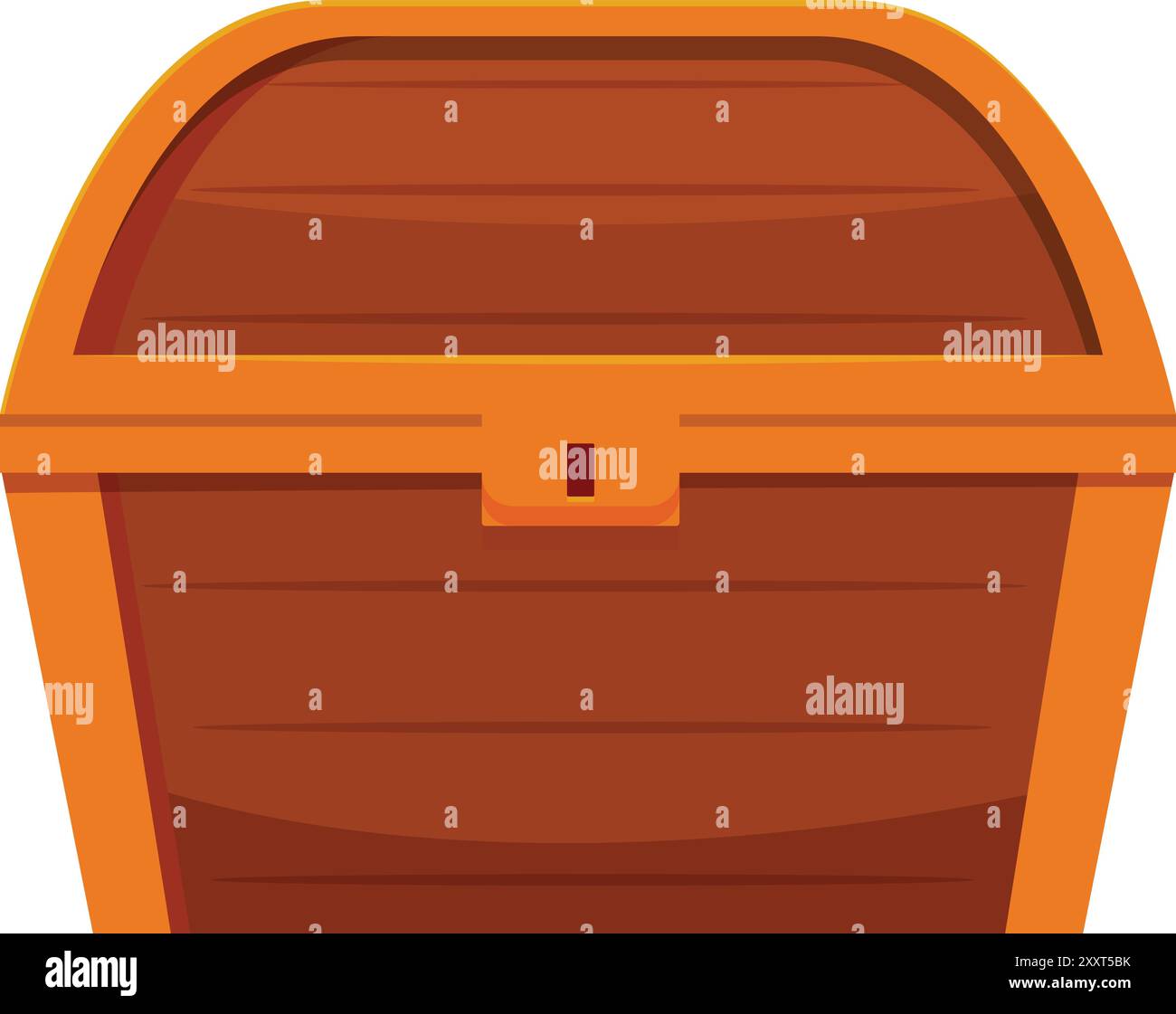 Sturdy wooden chest with a secure metal lock, safeguarding valuable ...