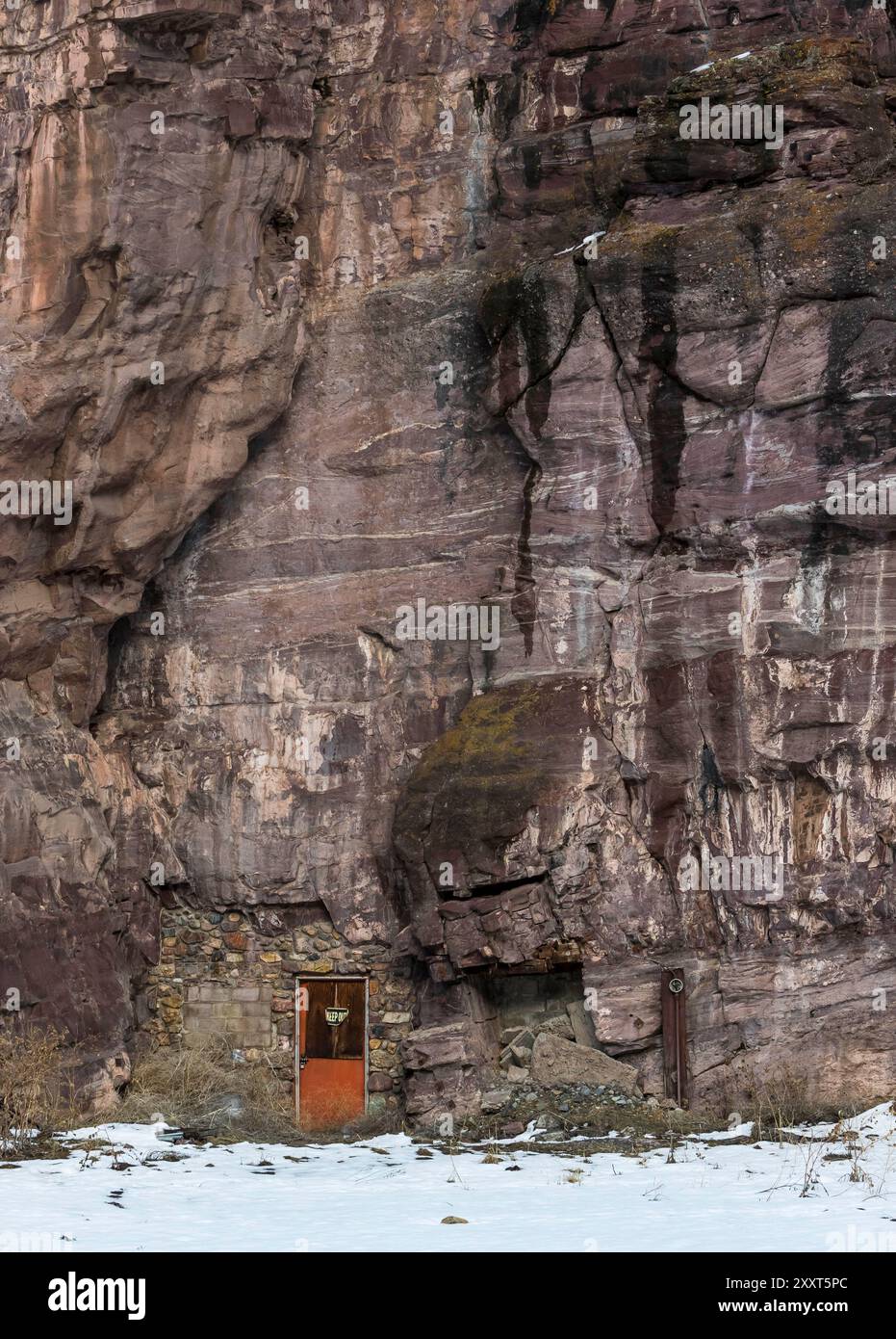 Door into a Cliff Stock Photo - Alamy