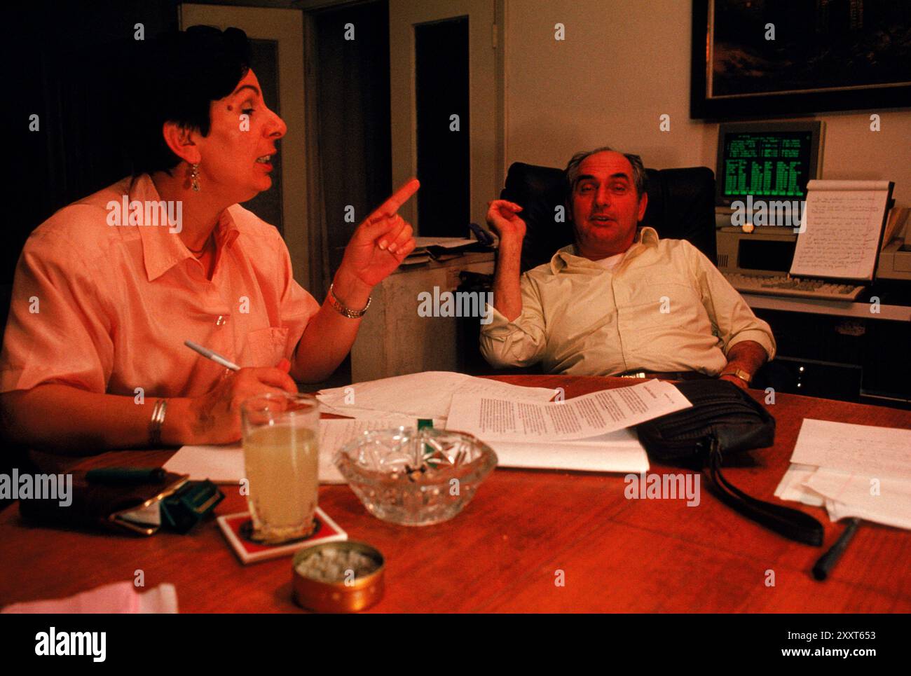 Strategists for Middle East peace talks, Palestine Stock Photo - Alamy