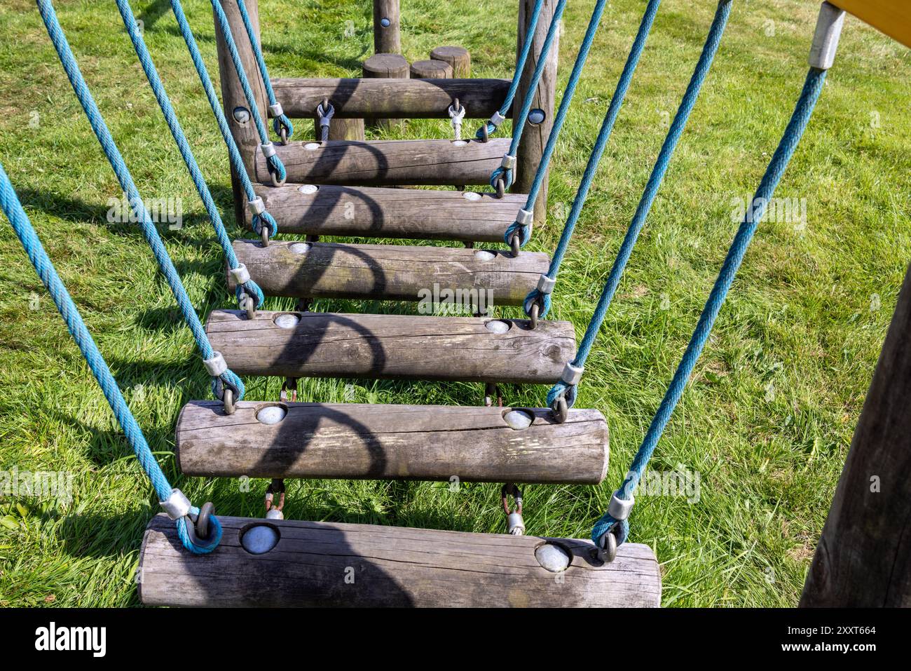 Photo of a children's activity public park assault course showing the ...