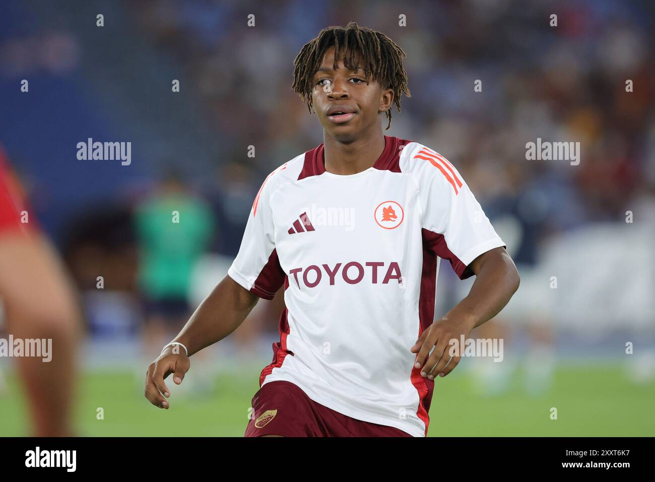 Rome, Italy. 25th Aug, 2024. Buba Sangare' of Roma during warm up ...
