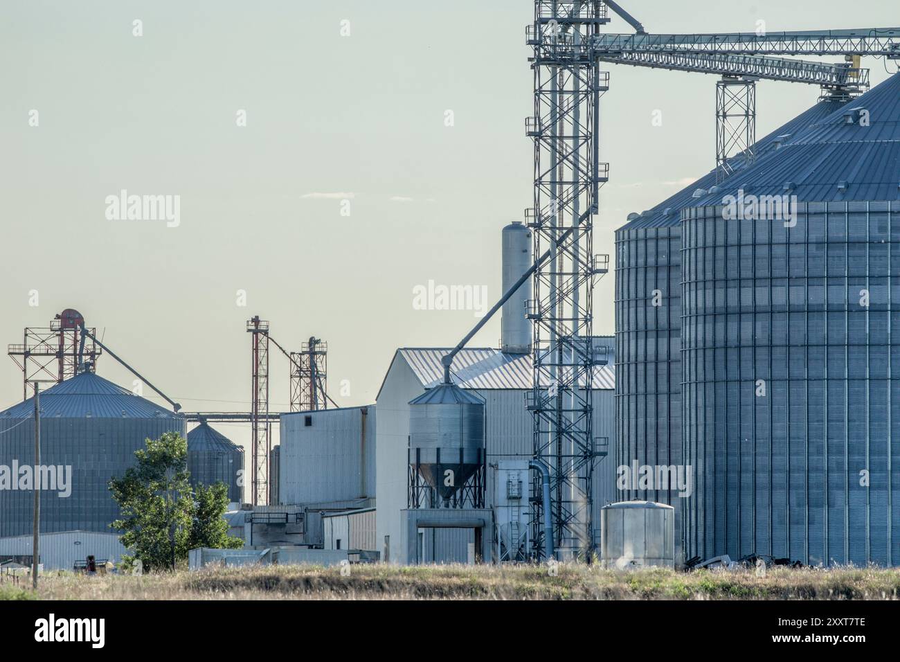 Detail of farm silo structures and connections Stock Photo - Alamy
