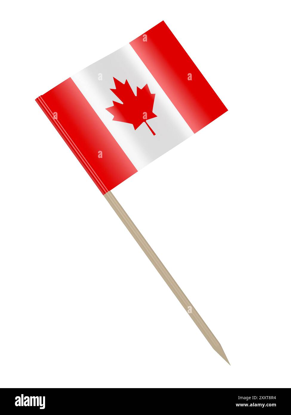 Isolated on white canadian flag hi-res stock photography and images - Alamy
