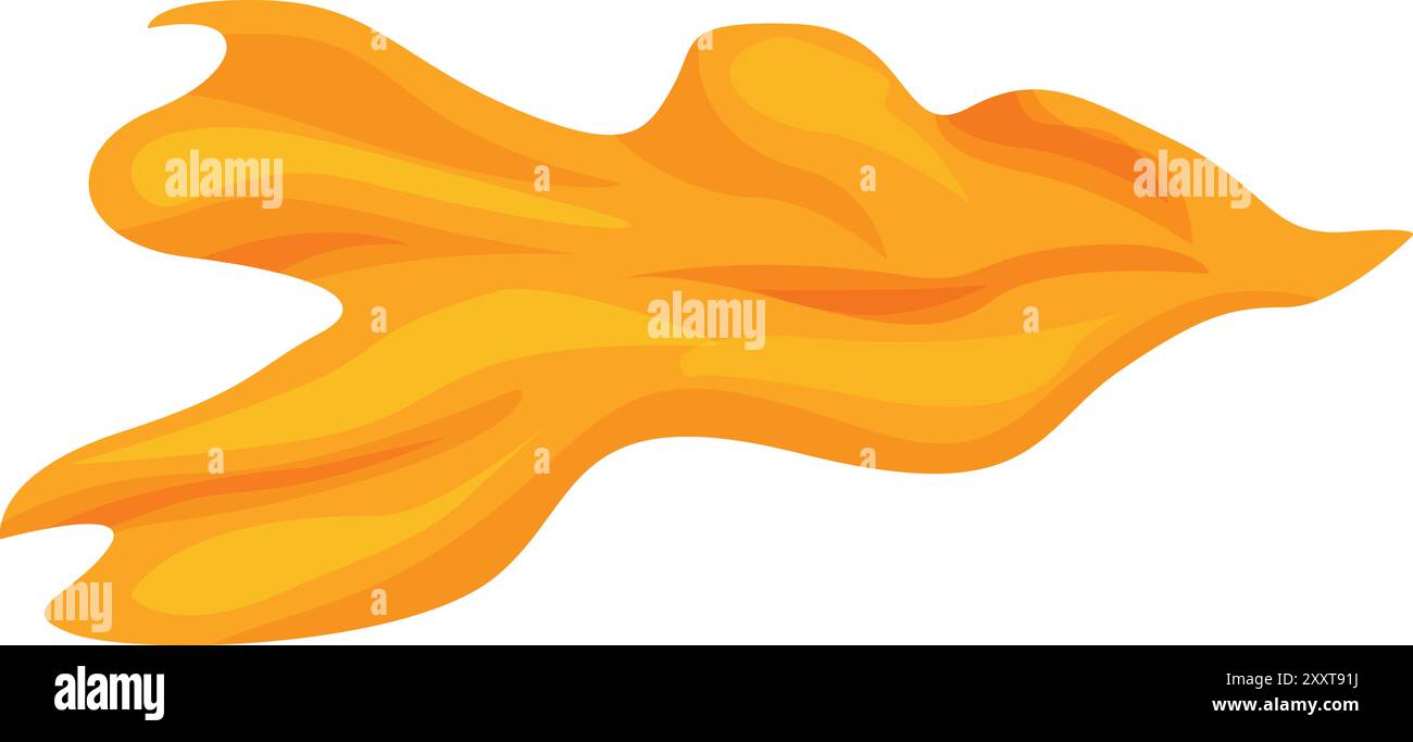 Wavy silk texture, yellow satin flying cloth Stock Vector Image & Art ...