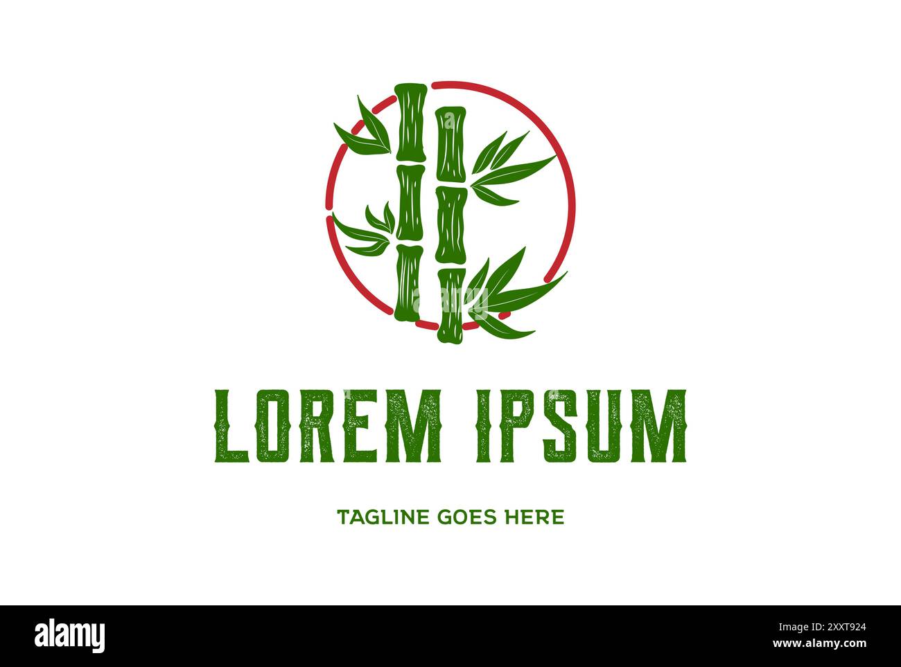 Green Asian Chinese Japanese Oriental Bamboo for Nature Garden Logo ...