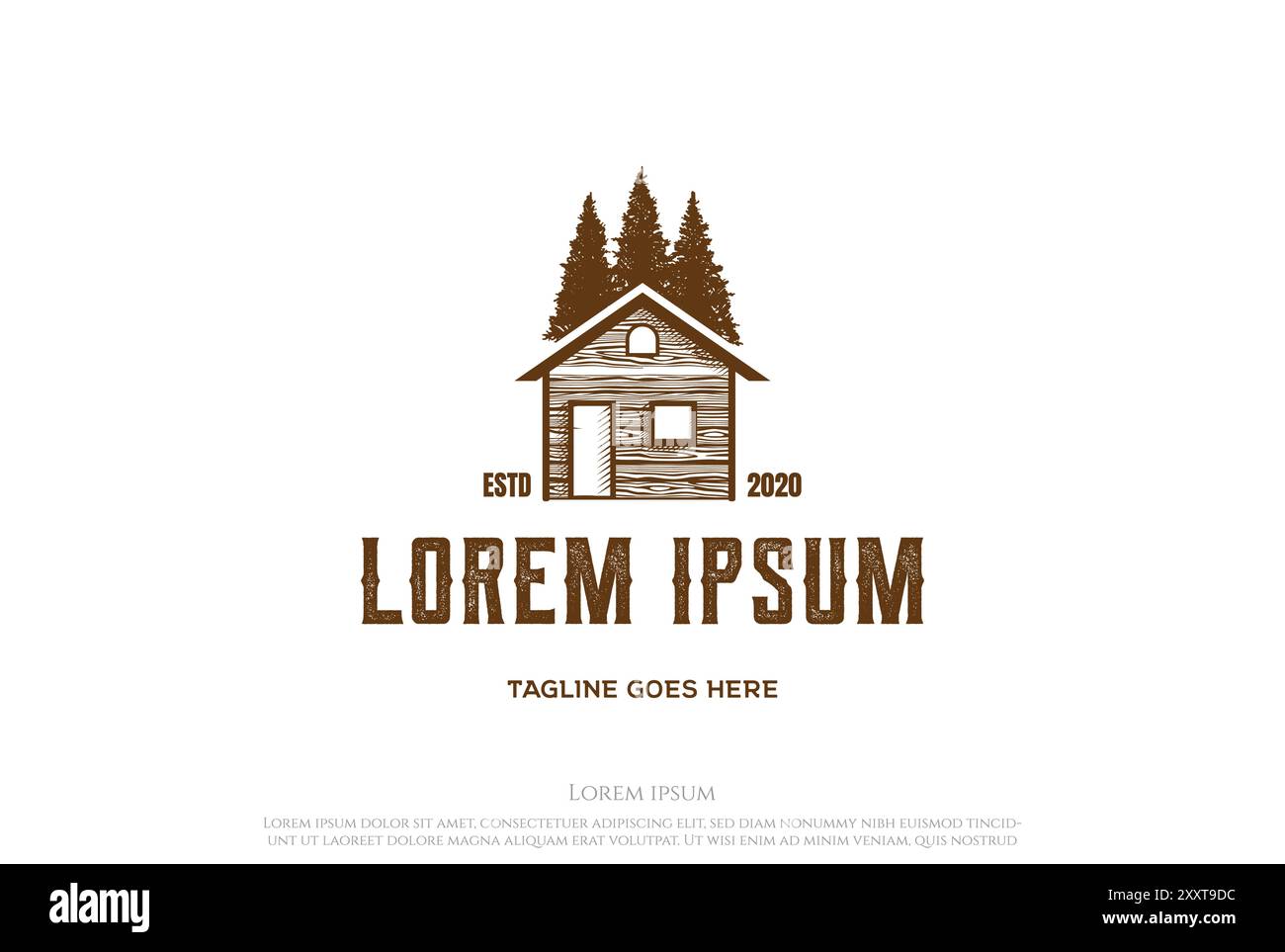 Log cabin with wooden roof Cut Out Stock Images & Pictures - Alamy