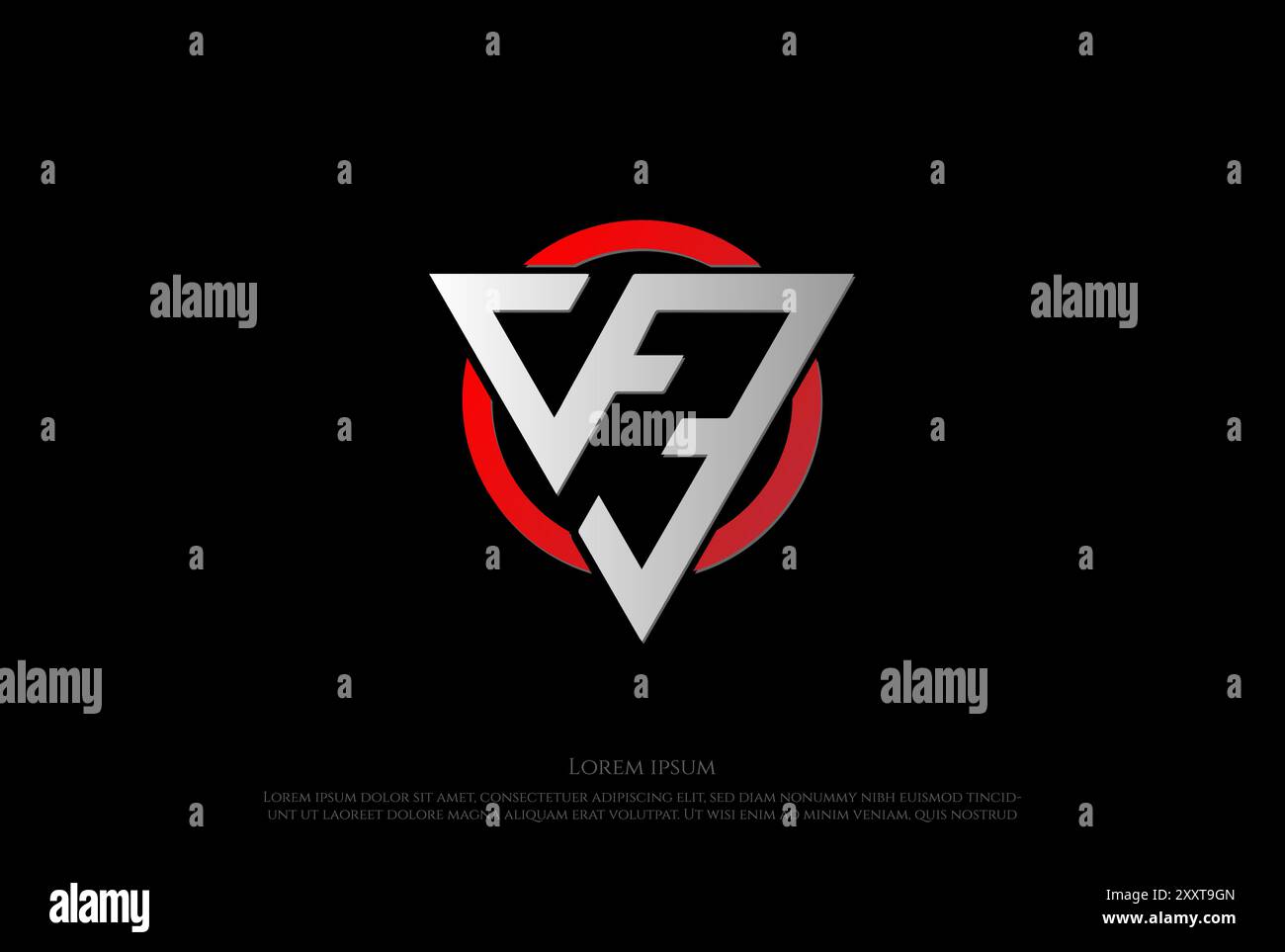 Modern Futuristic Circular Triangle for Fitness Gym Sport Logo Design ...