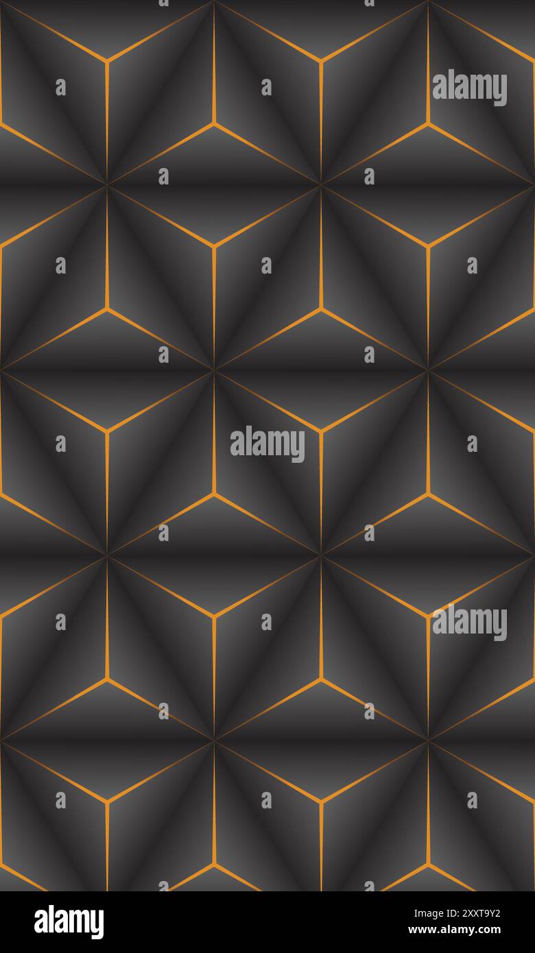 The abstract illuminated pyramid illusion Stock Vector Image & Art - Alamy