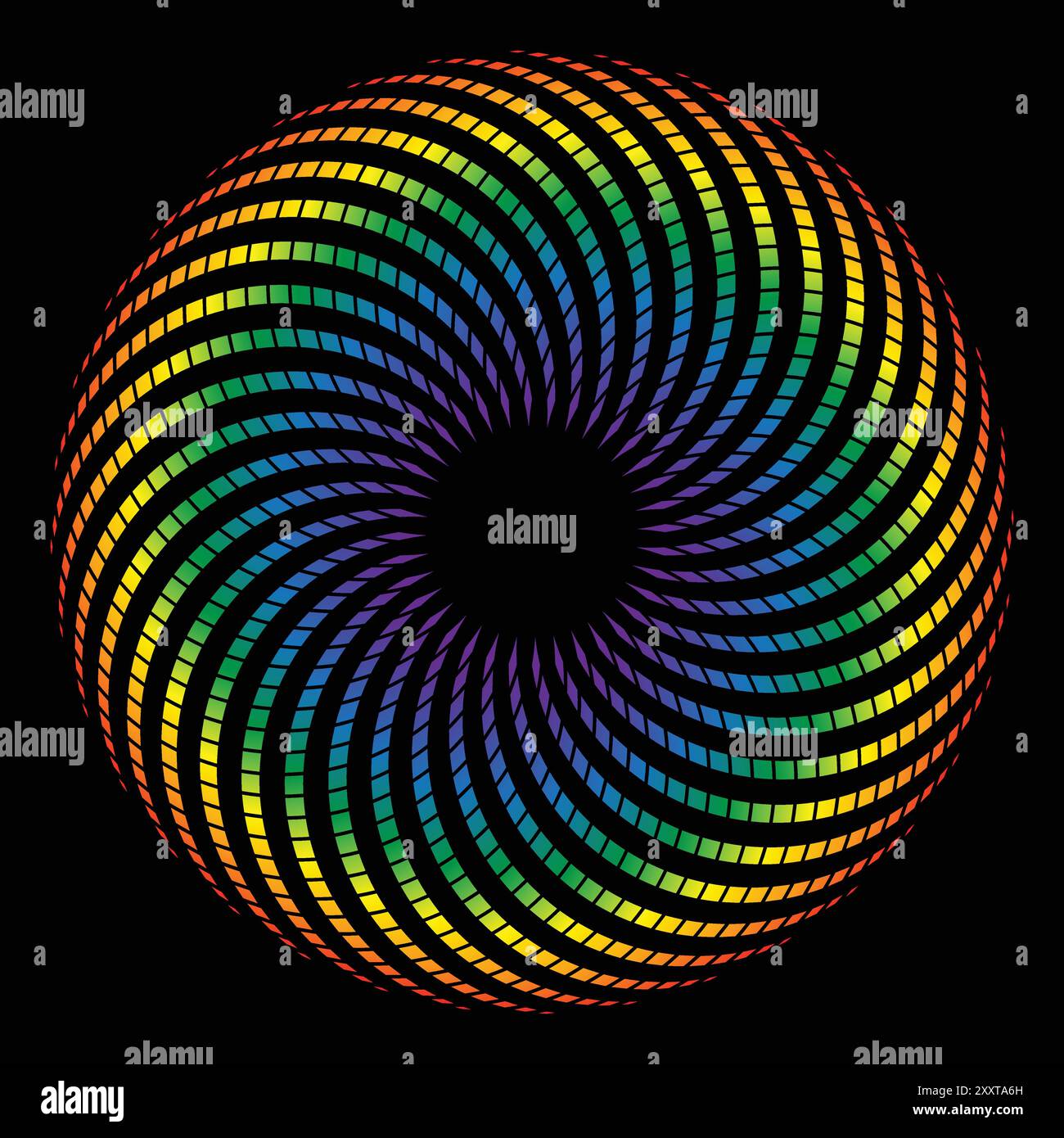 The abstract vibrant spiral of Pride color geometric patterns Stock ...