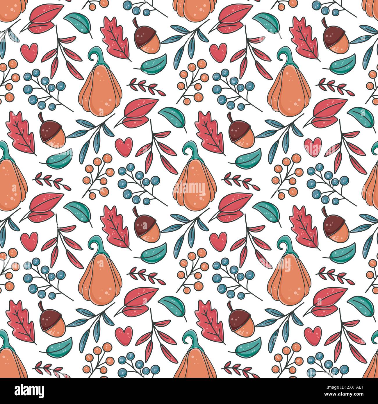 Background colorful pumpkins acorns hi-res stock photography and images ...