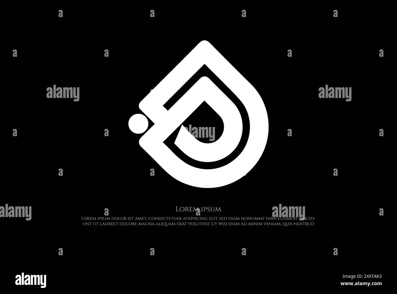 Initial Letter J D JJ DD DP PD Logo Design Vector Stock Vector Image ...