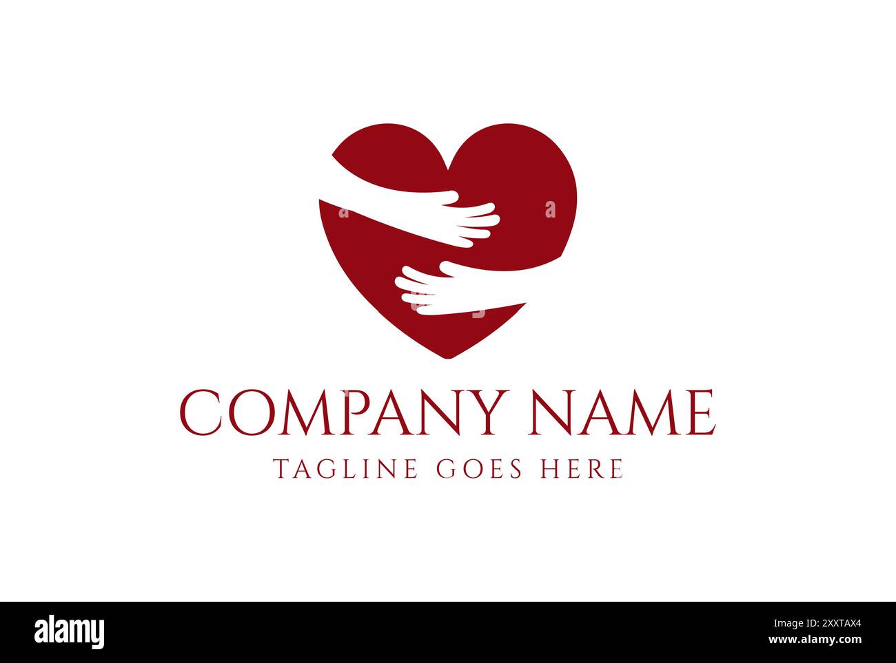 Hug minimalist logo Cut Out Stock Images & Pictures - Alamy