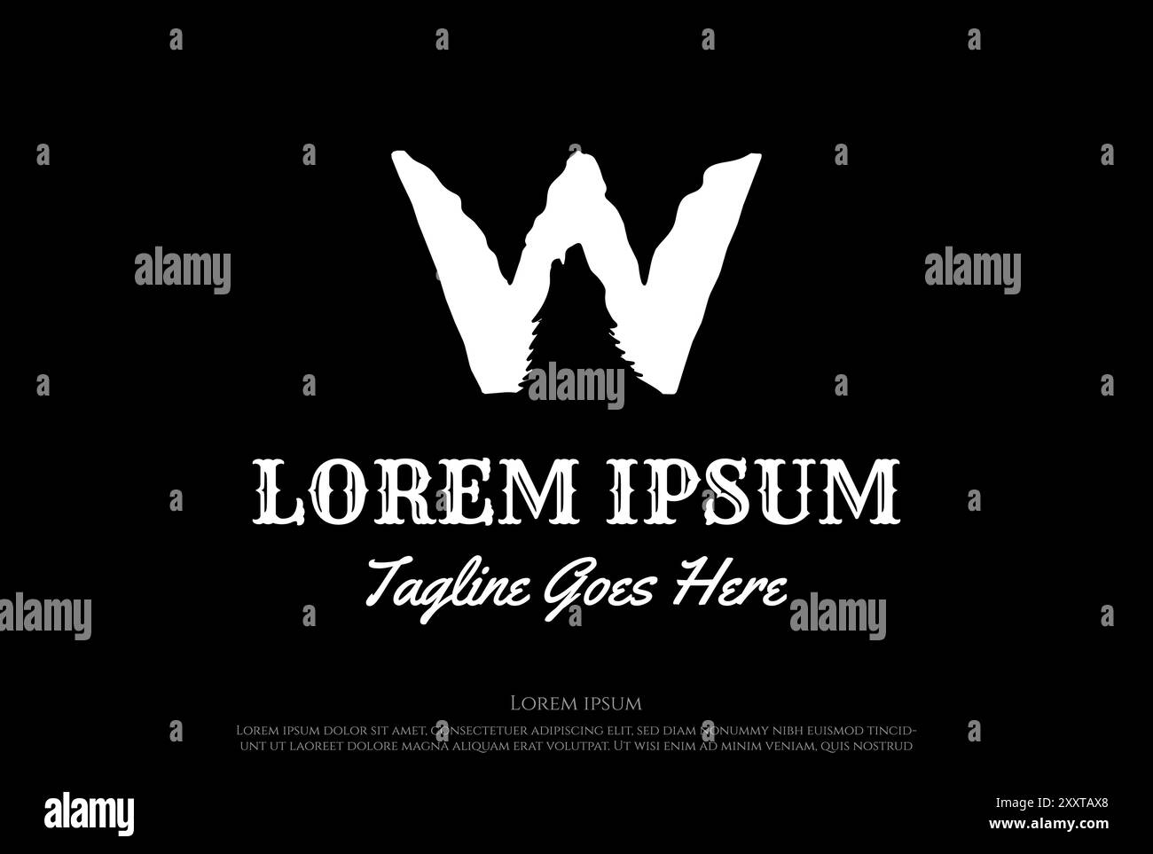 Initial Letter W for Wolf Logo Design Vector Stock Vector Image & Art ...