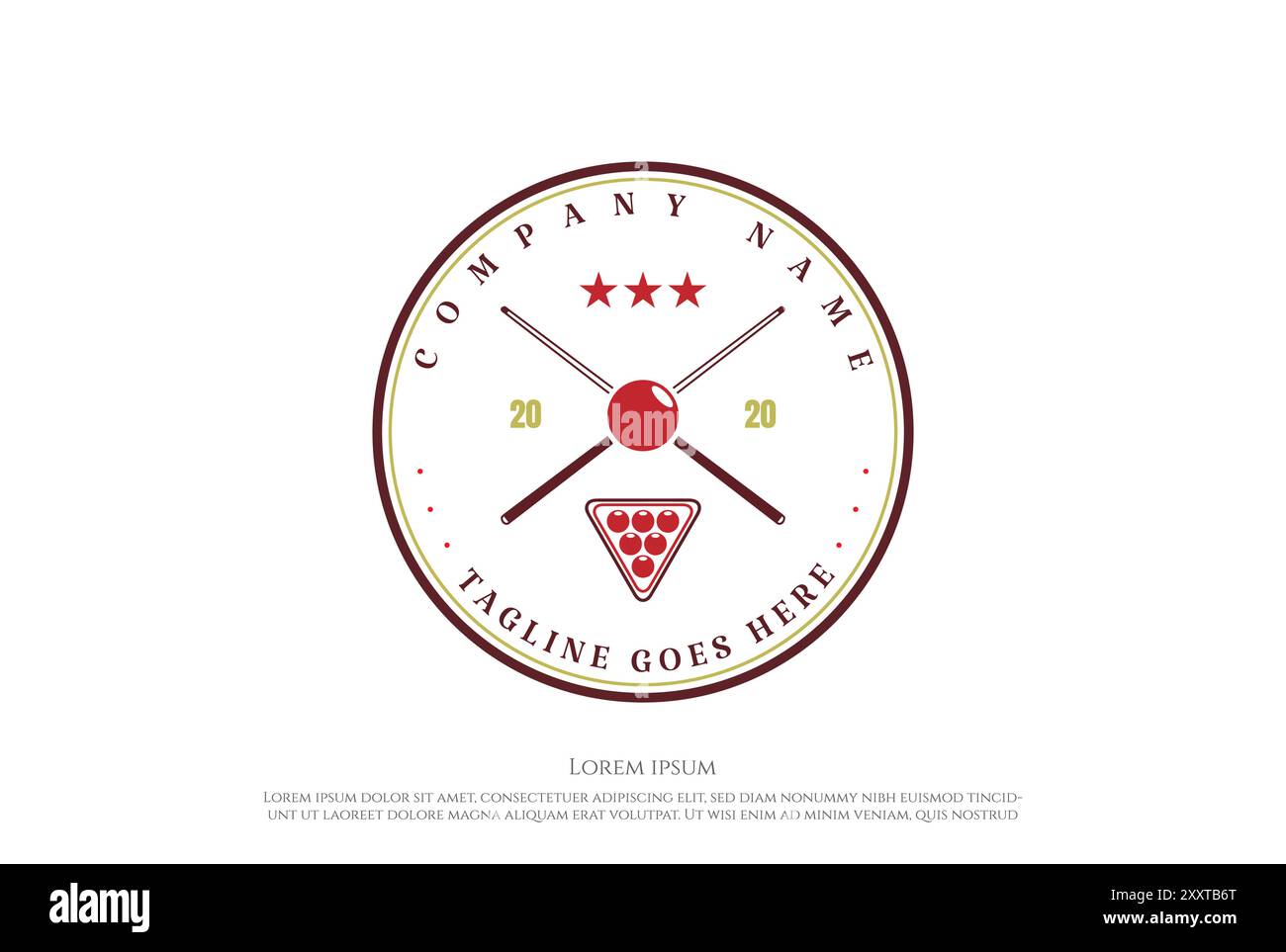 Billiard logo hi-res stock photography and images - Alamy