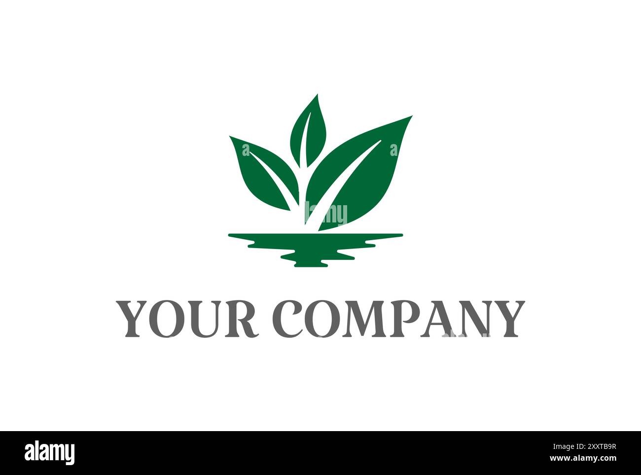 Simple Minimalist Plant Leaf for Nature Garden Environment Logo Design ...