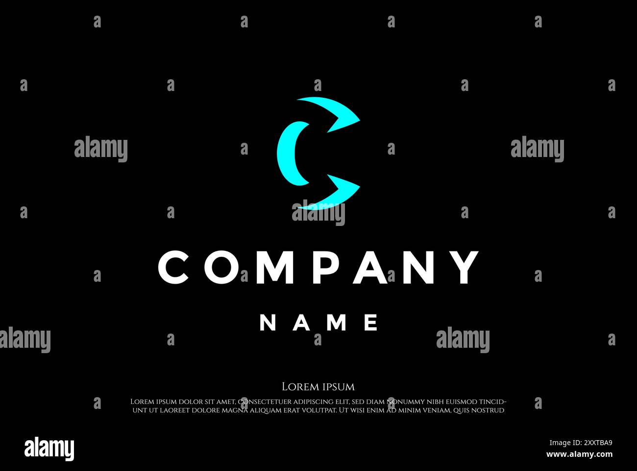 Simple Minimalist Initial Letter C Logo Design Vector Stock Vector ...