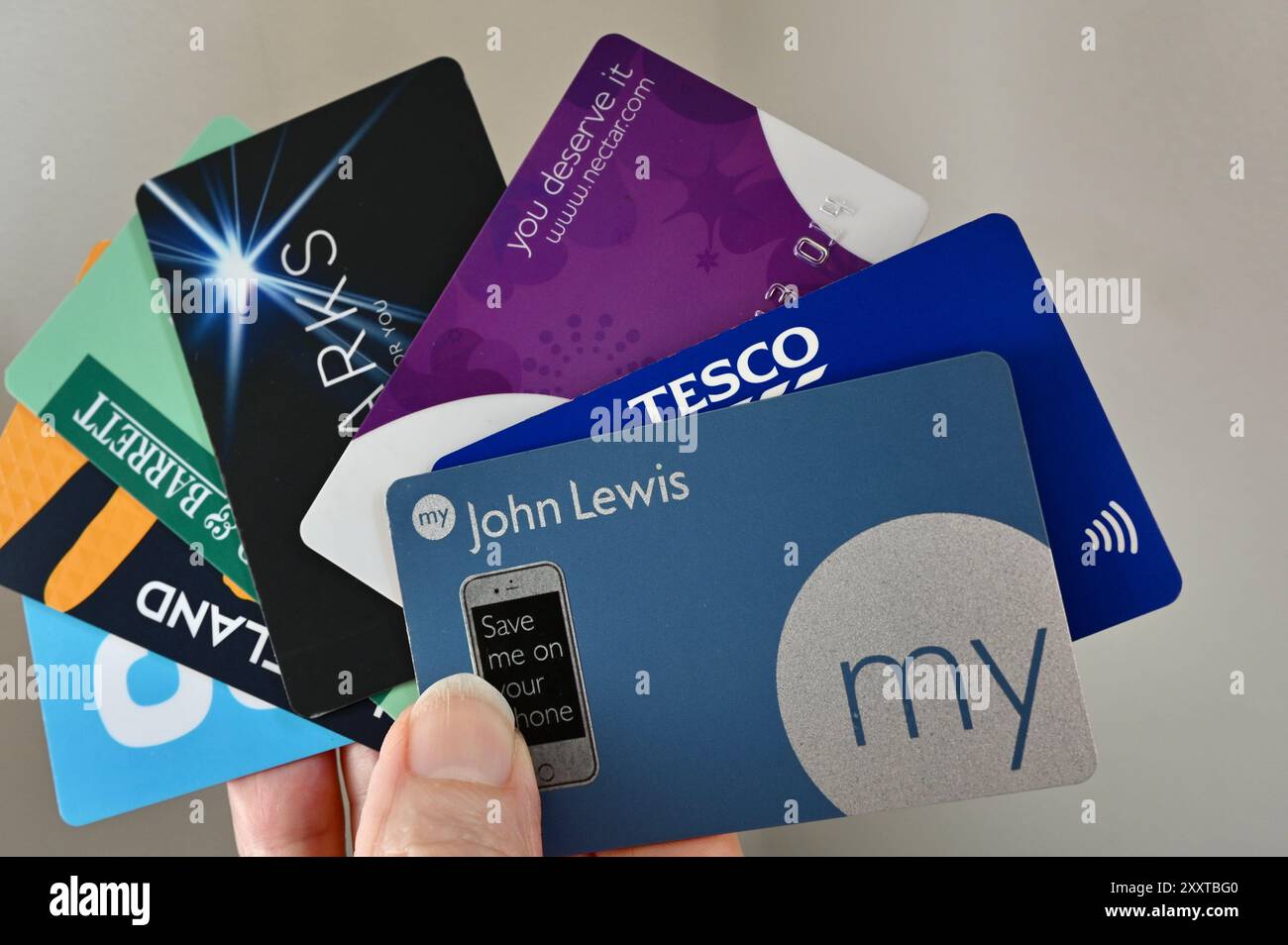 Selection of Loyalty Cards Stock Photo - Alamy