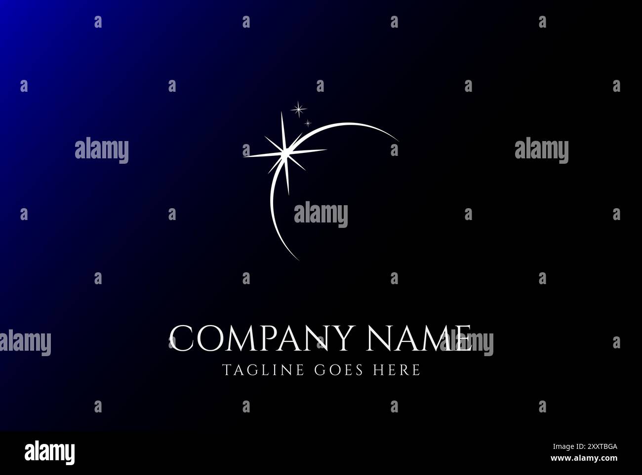 Simple Minimalist Eclipse Lunar Light Logo Design Vector Stock Vector ...