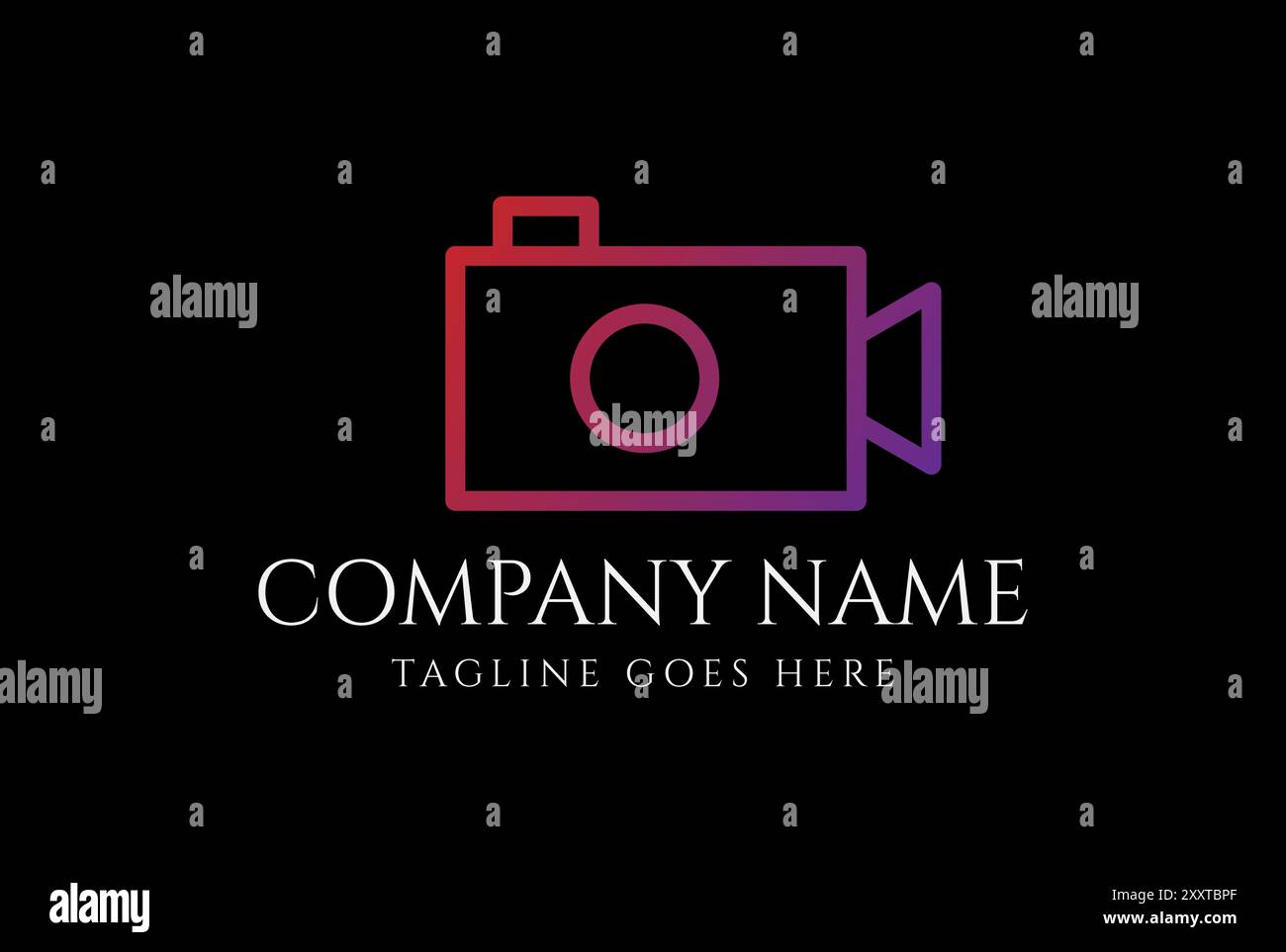 Simple Minimalist Camera Video Shooting Logo Design Vector Stock Vector ...