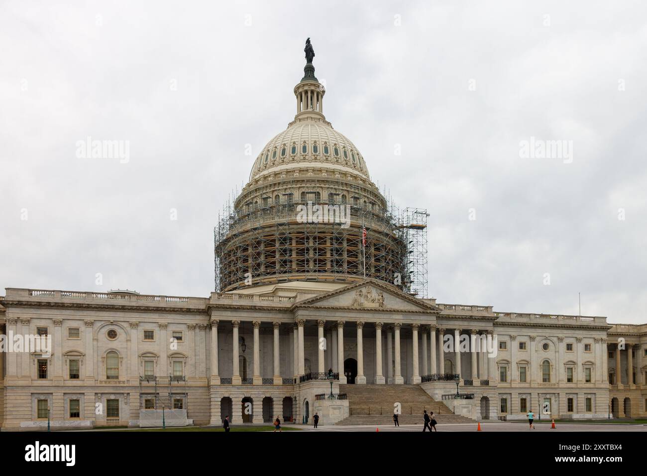 The distinctive facade of the United States Capitol building in ...