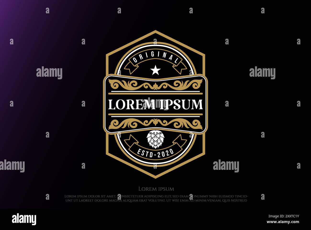 Brewery square sign Stock Vector Images - Alamy