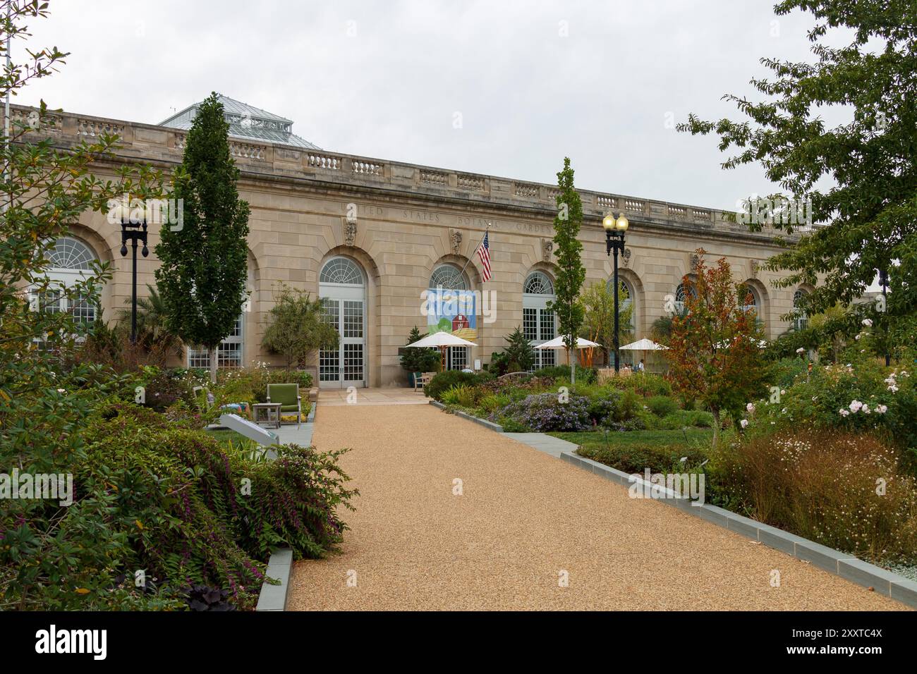 The facade of the United States Botanic Garden in Washington DC, USA ...