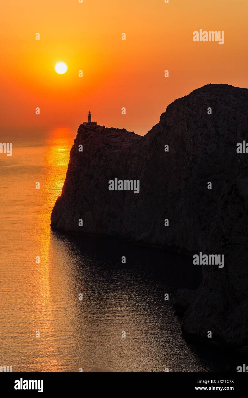 sunrise from the Formentor lighthouse, designed by Emili Pou in 1927 ...
