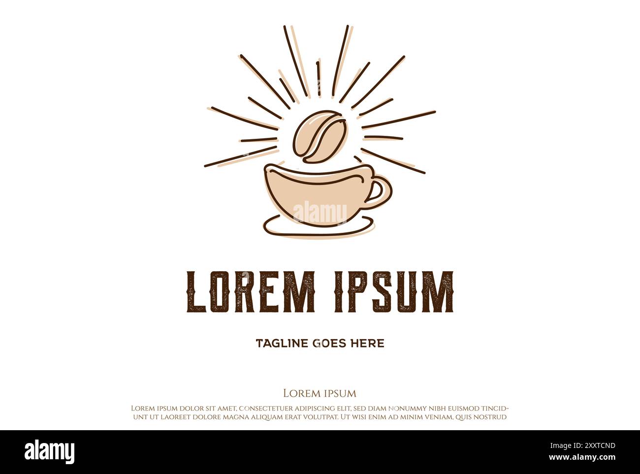 Sun Sunrise Morning Coffee Mug Cafe Restaurant Shop Logo Design Vector ...