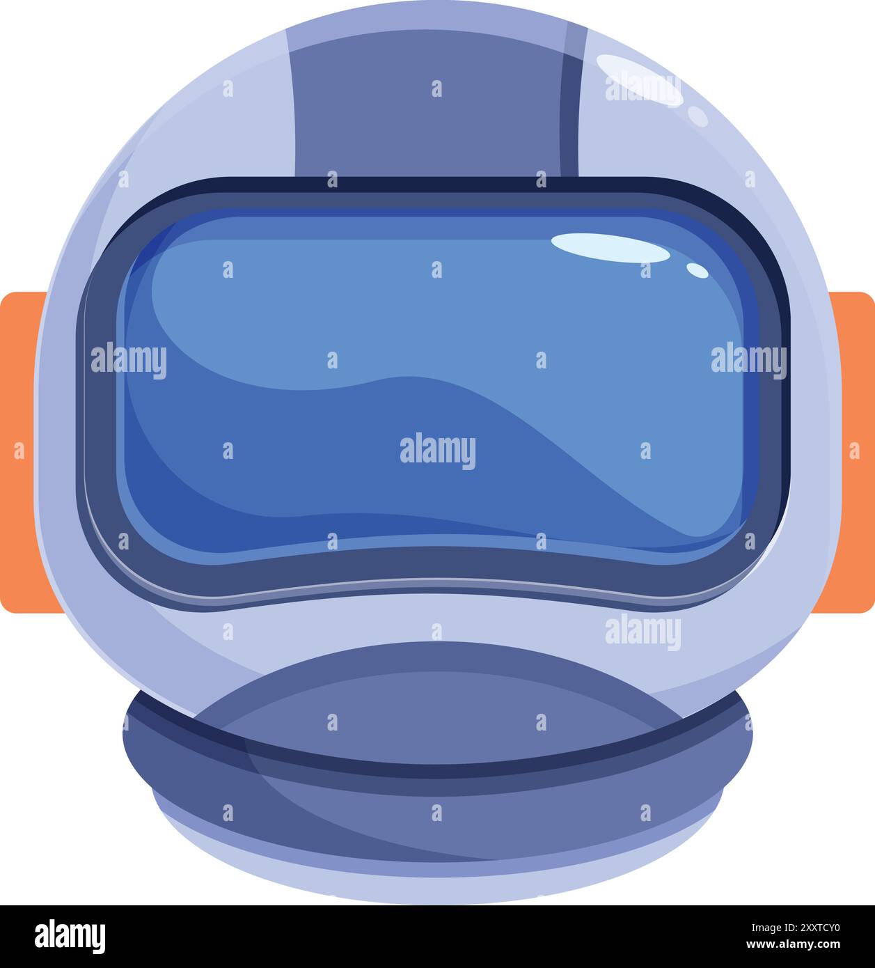 Astronaut helmet with a blue transparent visor, ready for space ...