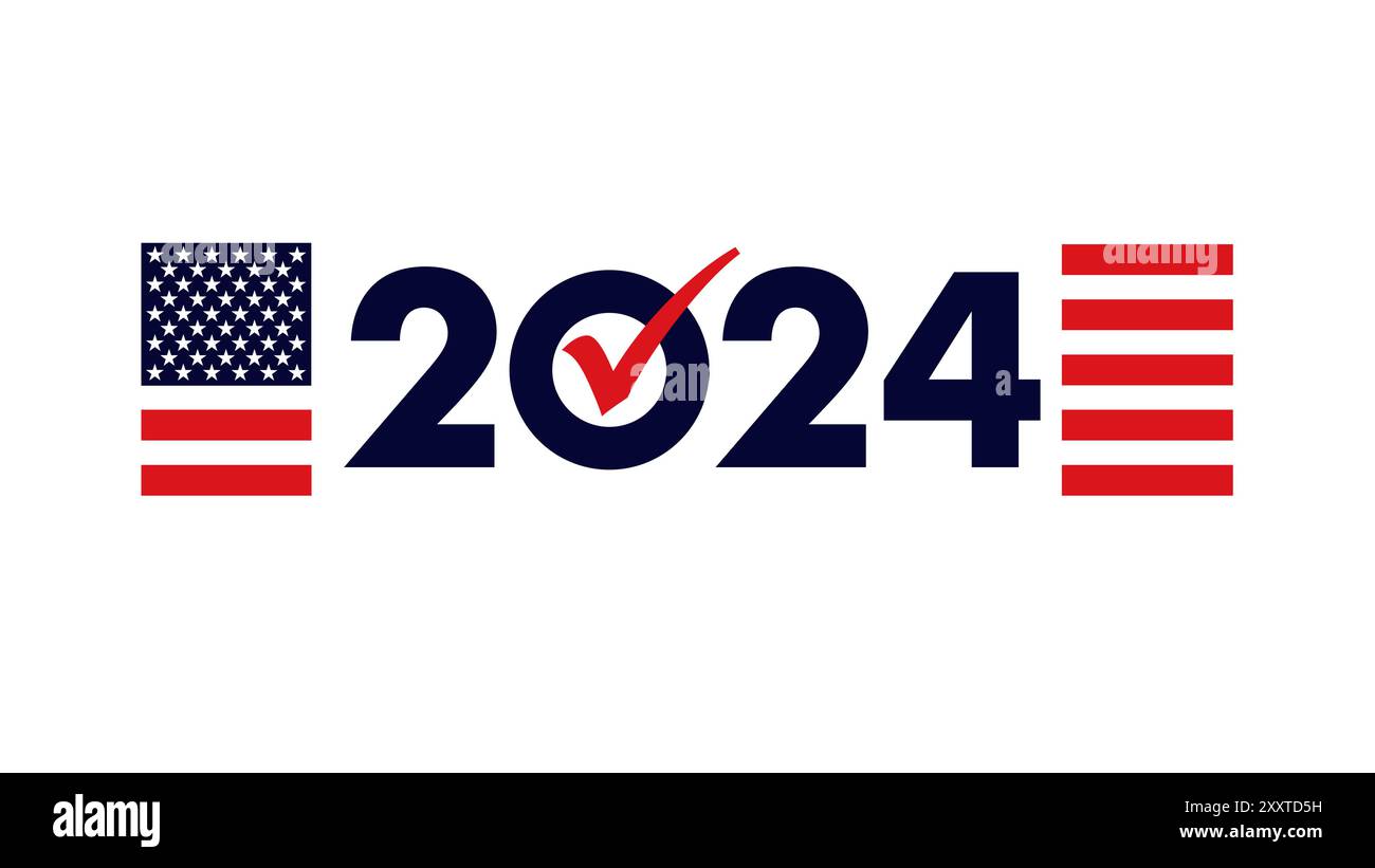 Vote 2024 icon. Election day in USA with 2024 numbers and US flag ... Vote 2024 icon. Election day in USA with 2024 numbers and US flag ...