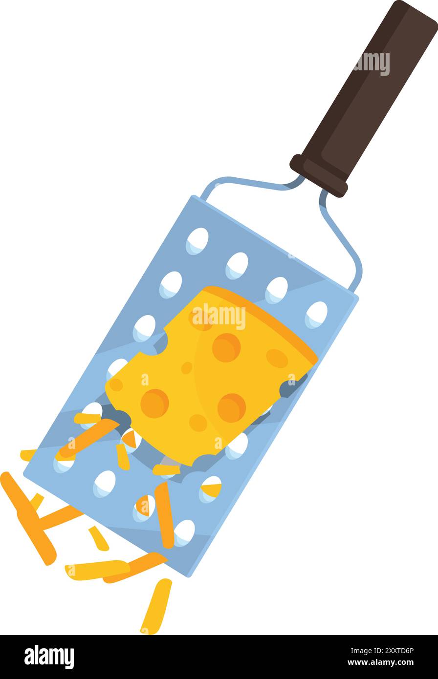 Grater cheese grating Stock Vector Images - Alamy