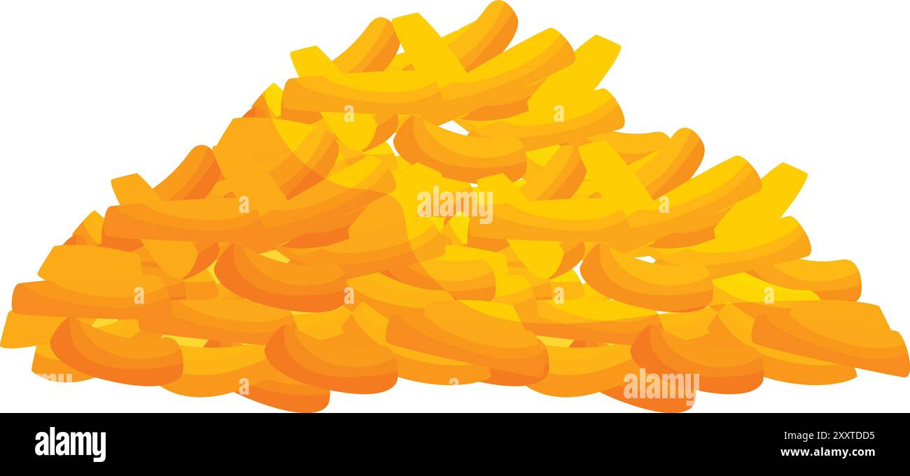 Big pile of grated cheddar cheese forming a mountain Stock Vector Image ...