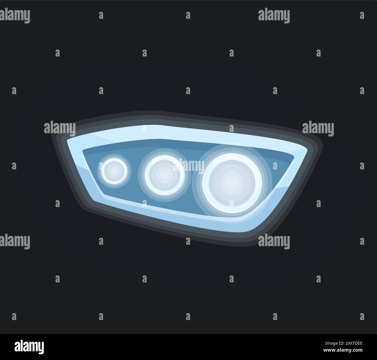 Illuminated night front modern Stock Vector Images - Alamy