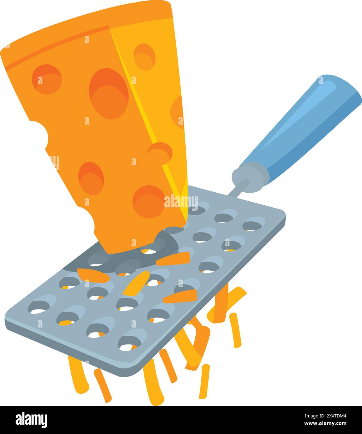 Grating cheese isolated Stock Vector Images - Alamy