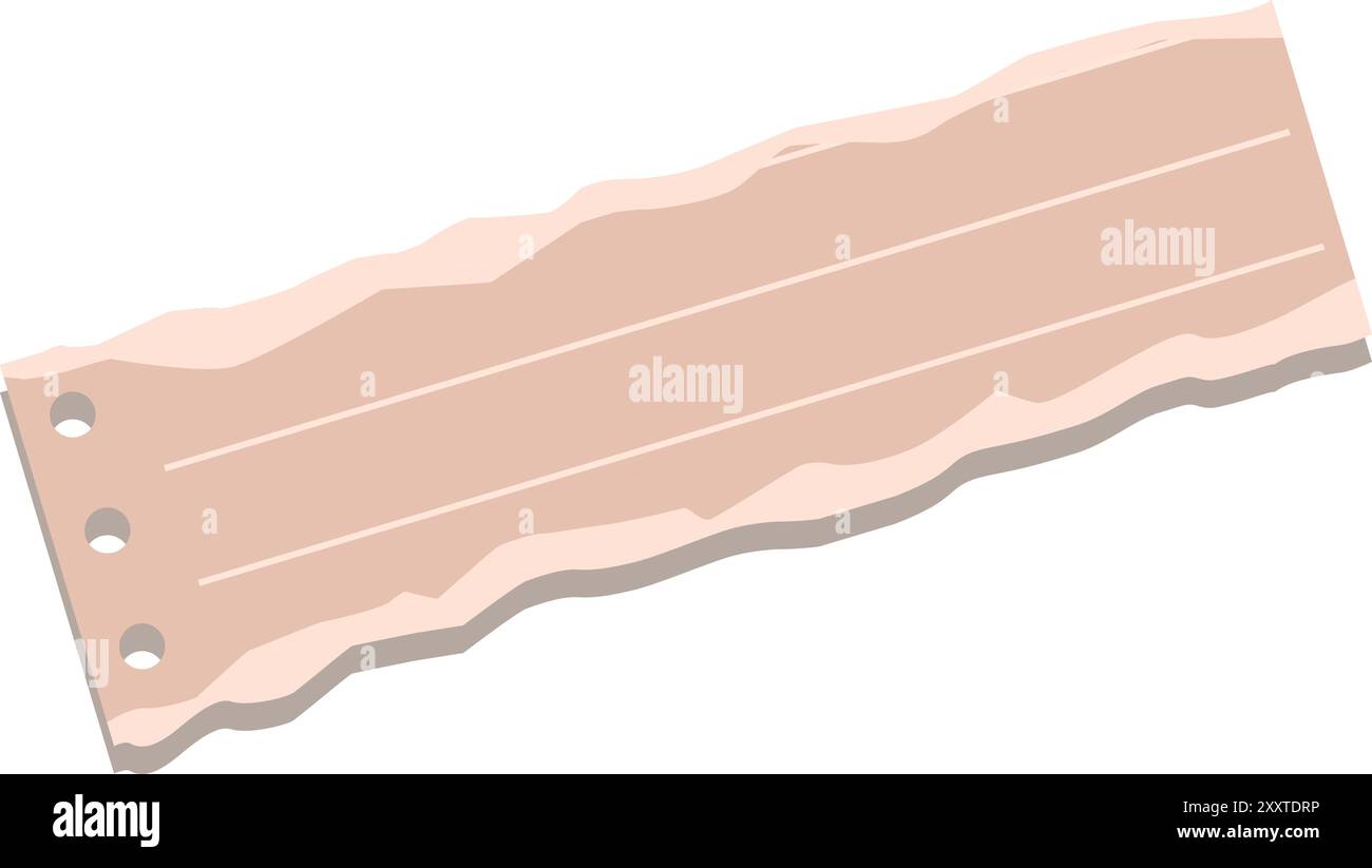 Blank piece of lined notepaper with a ripped edge is floating Stock ...