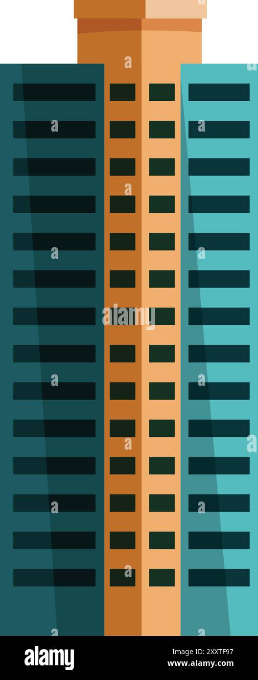 Modern skyscraper building with a sleek and contemporary design ...