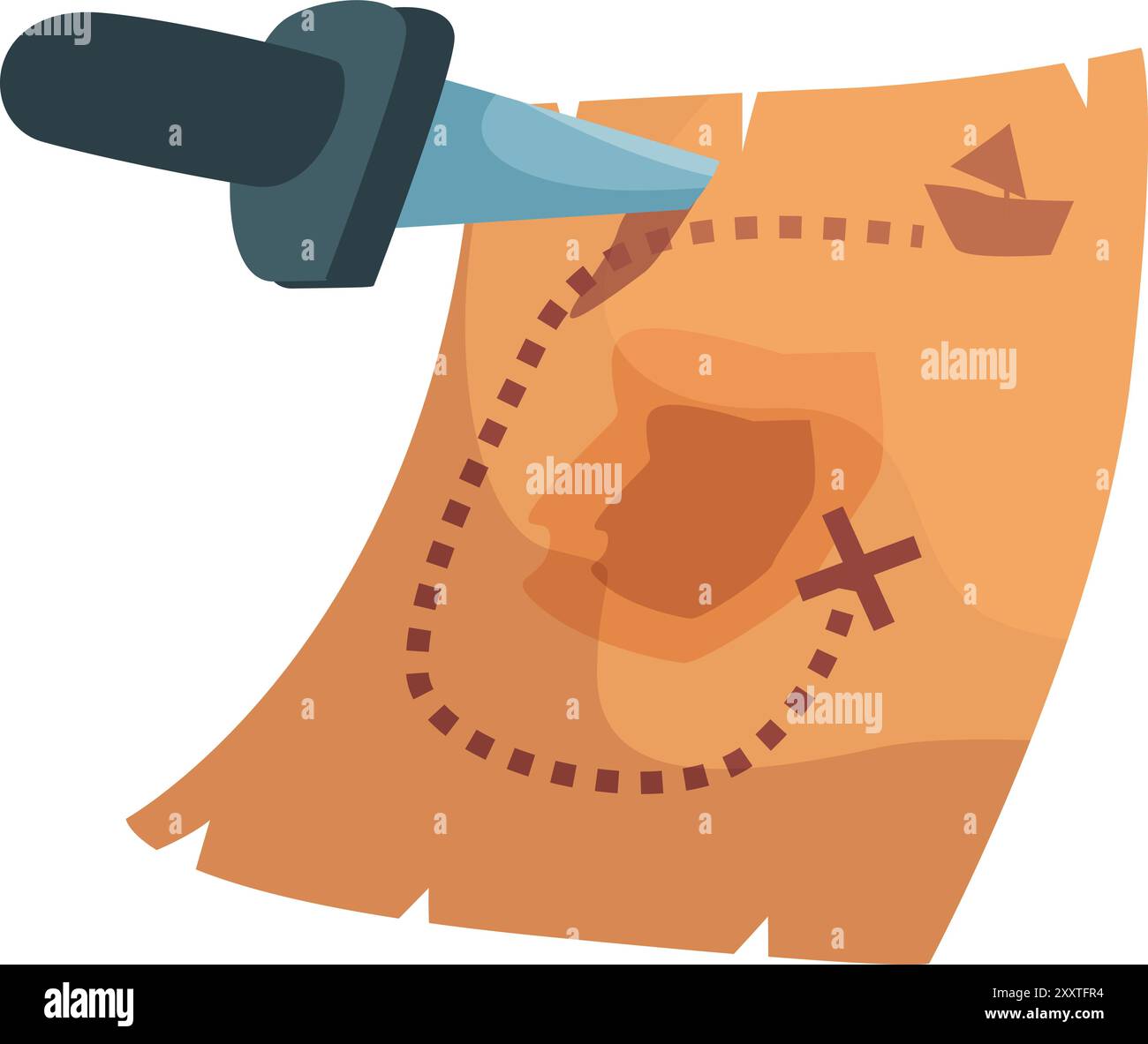 Map of cut knife Cut Out Stock Images & Pictures - Alamy
