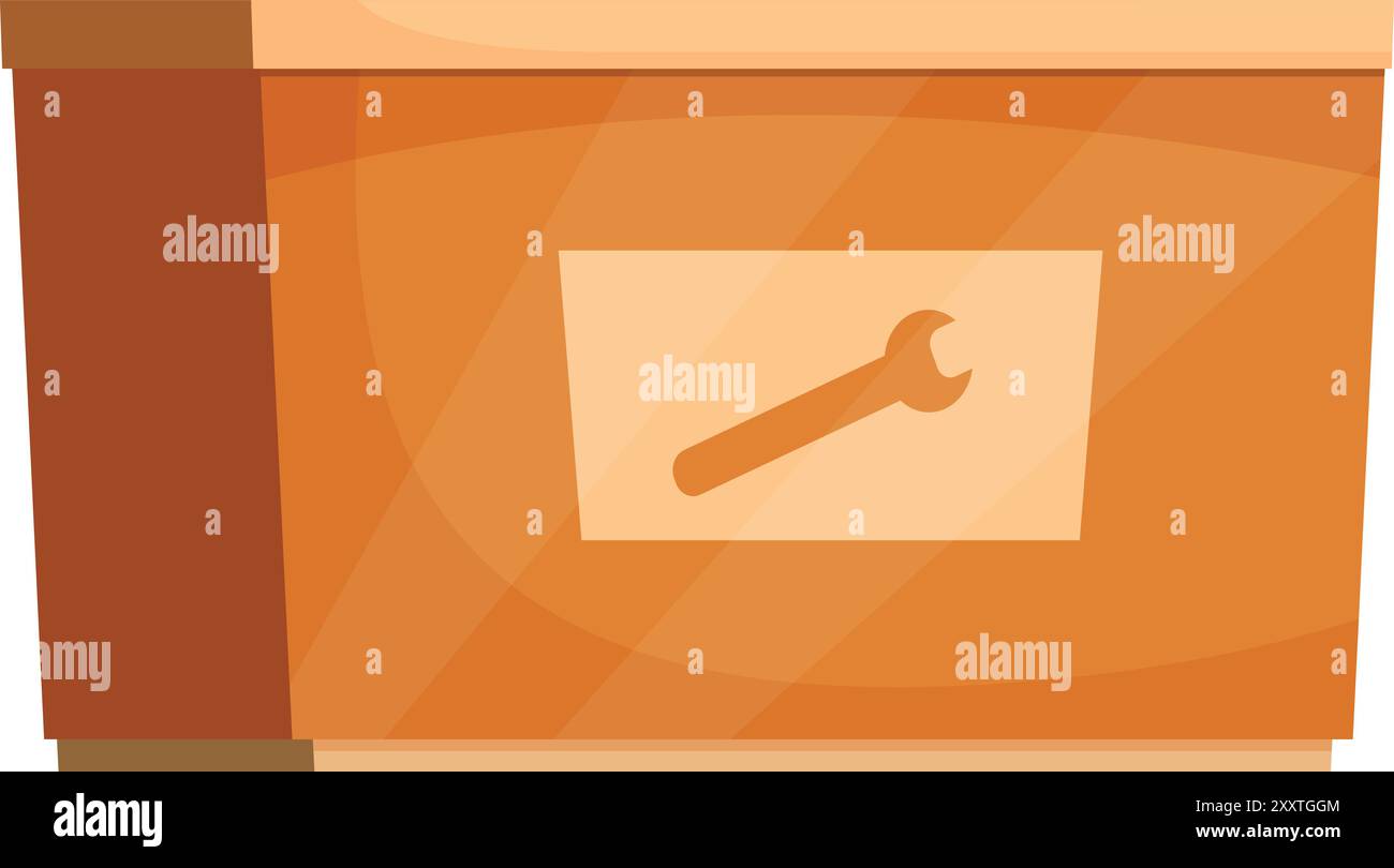 Wooden toolbox containing tools for various tasks, perfect for repair ...