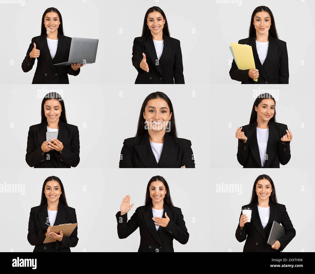 Displaying various expressions hi-res stock photography and images - Alamy