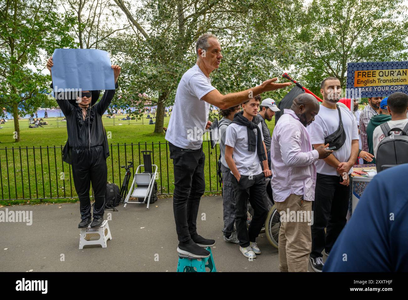 Speakers' Corner, Hyde Park, London. Speakers' Corner is an open-air venue where people go to ...