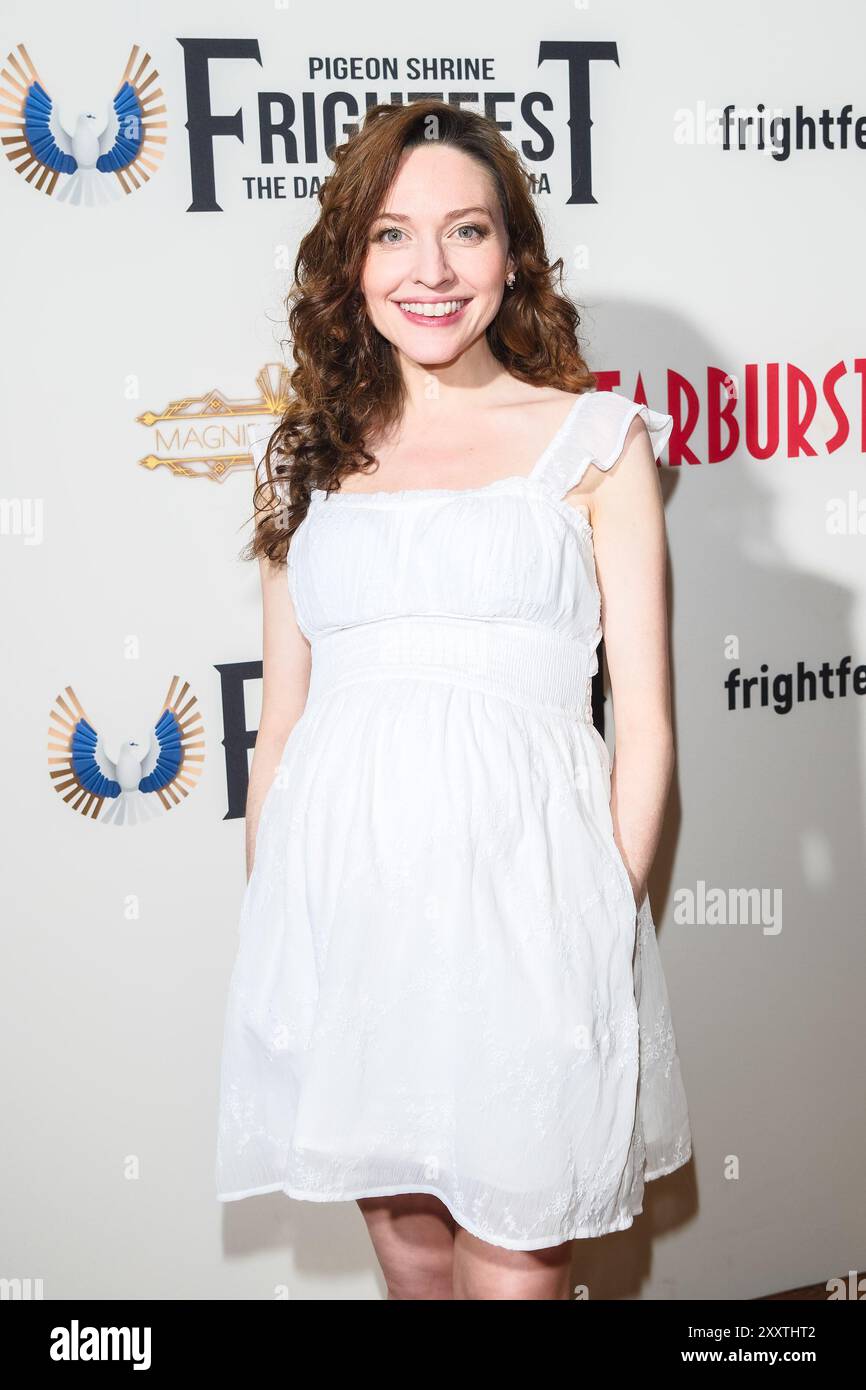 London Uk 25 August 2024 Katie Sheridan Photographed On The Media Wall For Bogieville During