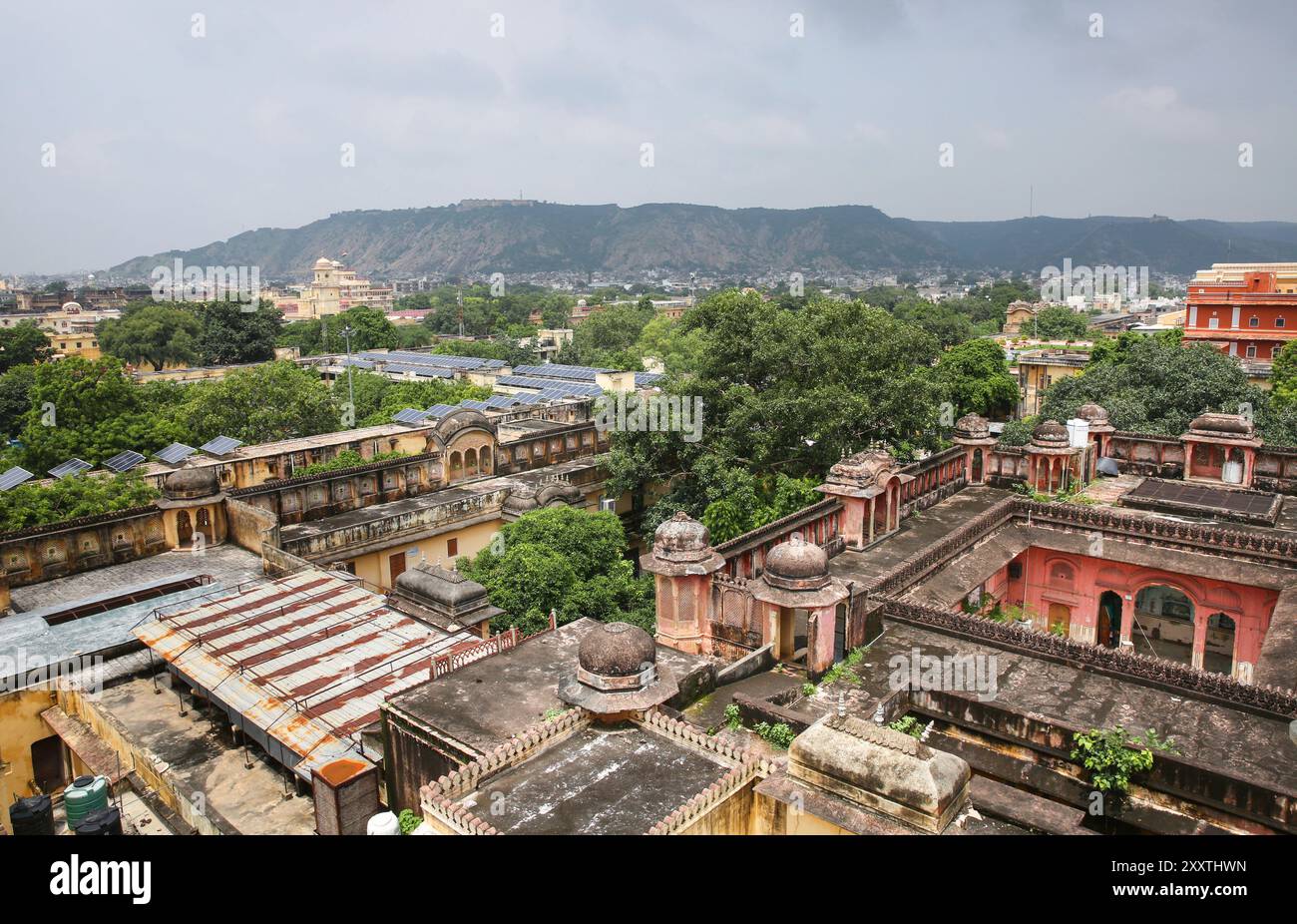 Jaipur. 25th Aug, 2024. This photo taken on Aug. 25, 2024 shows a view ...