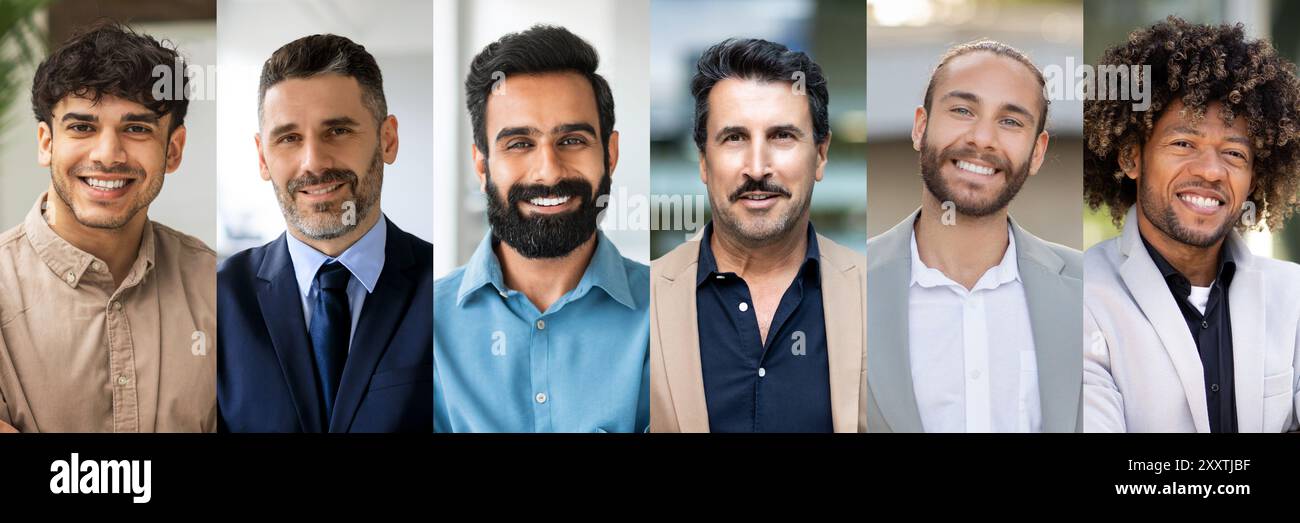 Group of mens faces hi-res stock photography and images - Alamy