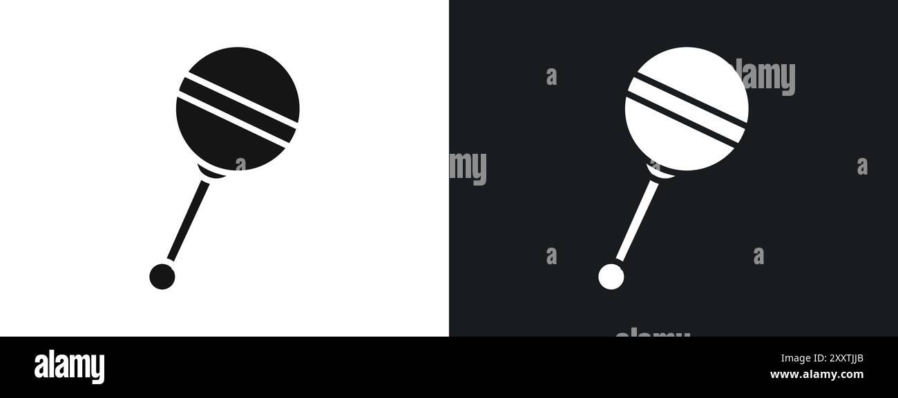 Baby rattle icon linear vector graphics sign or symbol set for web app ...