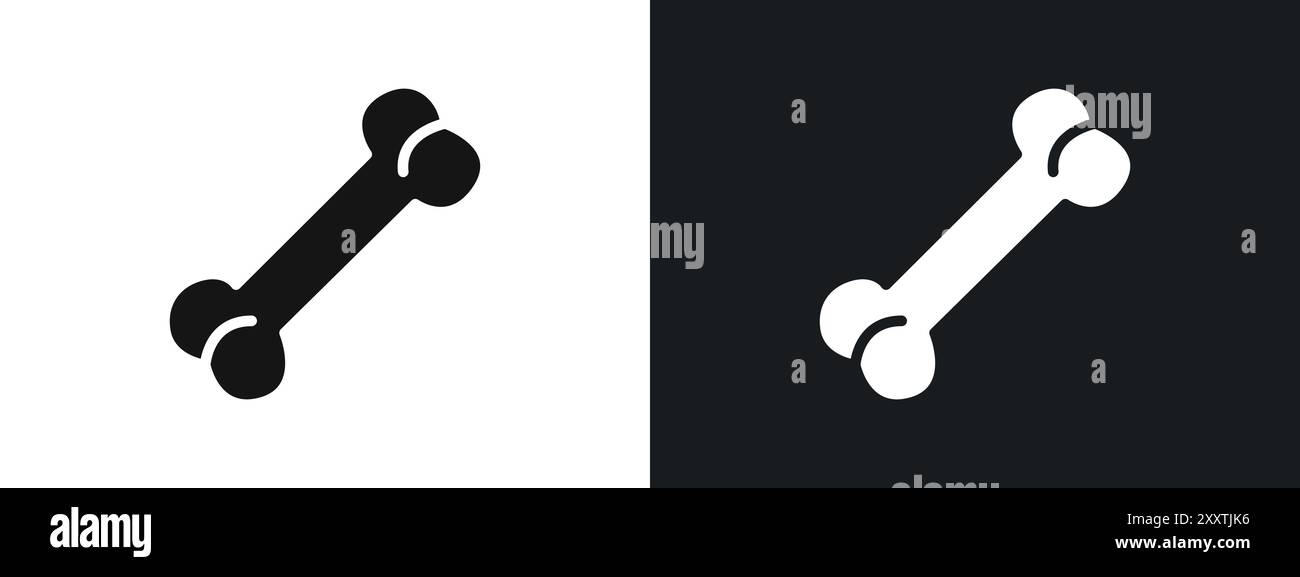 Bone icon linear vector graphics sign or symbol set for web app ui ...