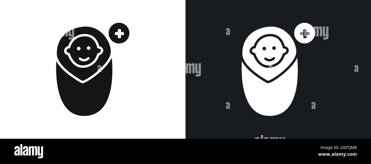 Adding a new birth icon linear vector graphics sign or symbol set for web app ui Stock Vector ...