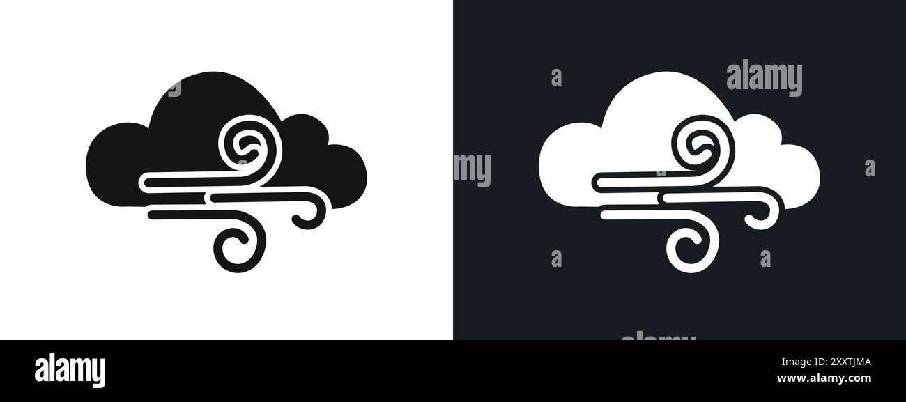 Blowing wind icon linear vector graphics sign or symbol set for web app ui Stock Vector Image ...