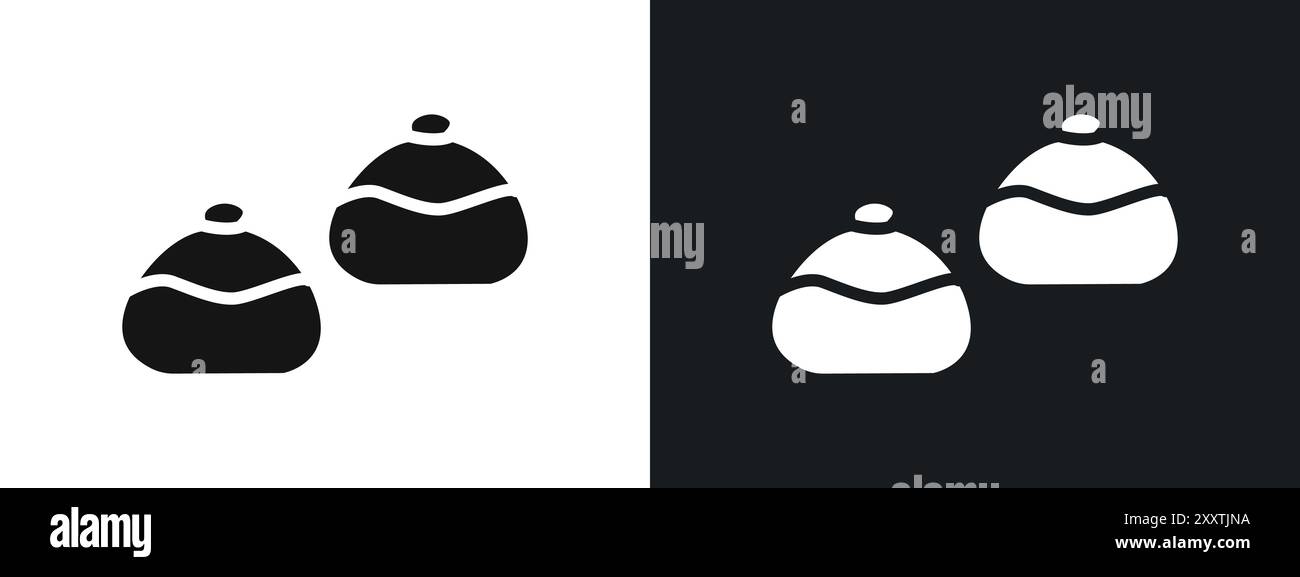 belgian buns icon linear vector graphics sign or symbol set for web app ui Stock Vector Image ...