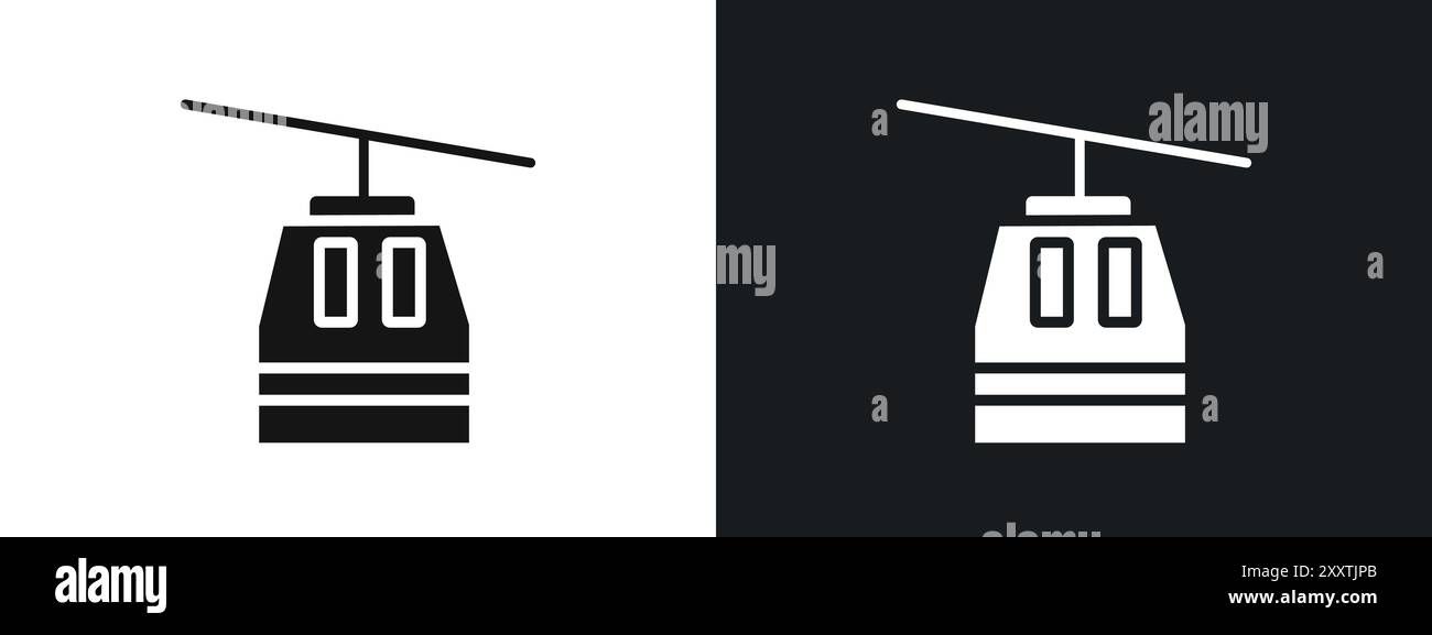 aerial tramway icon linear vector graphics sign or symbol set for web app ui Stock Vector Image ...