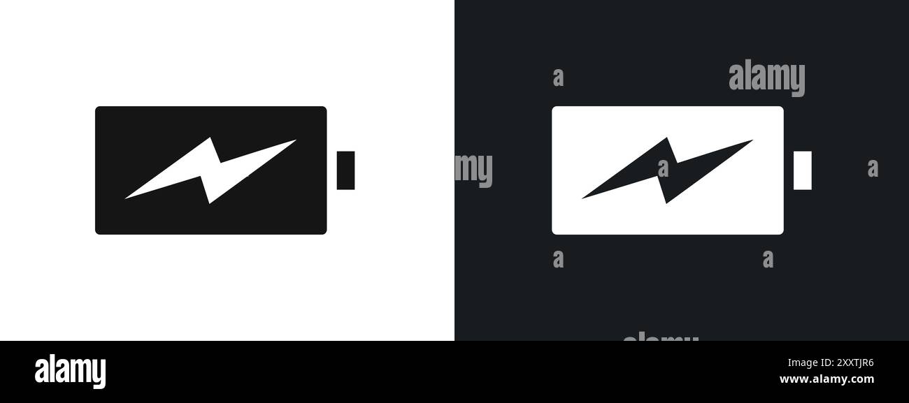 Battery charging icon linear vector graphics sign or symbol set for web app ui Stock Vector ...